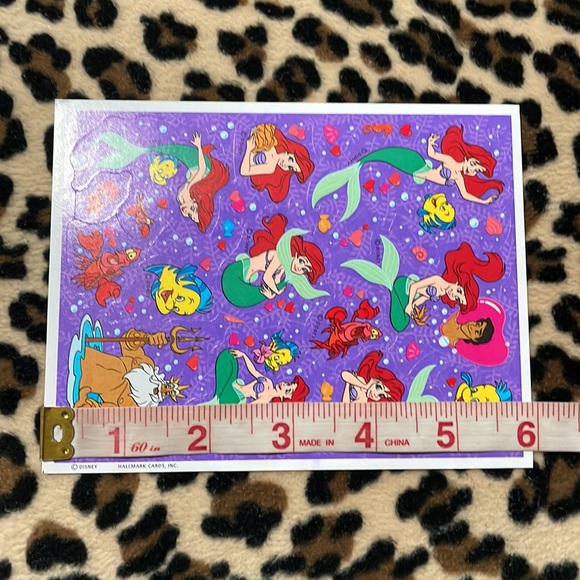 Disney | Other | Disney The Little Mermaid Sticker Sheet 9s Hallmark ...